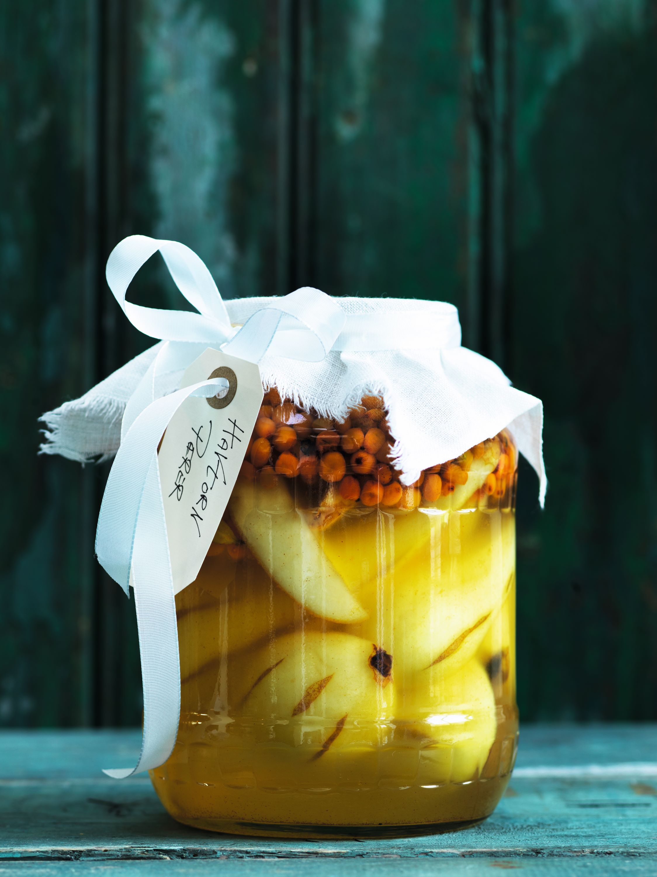 Syltet pære med havtorn |Lækkert dessertopskrift | ISABELLAS